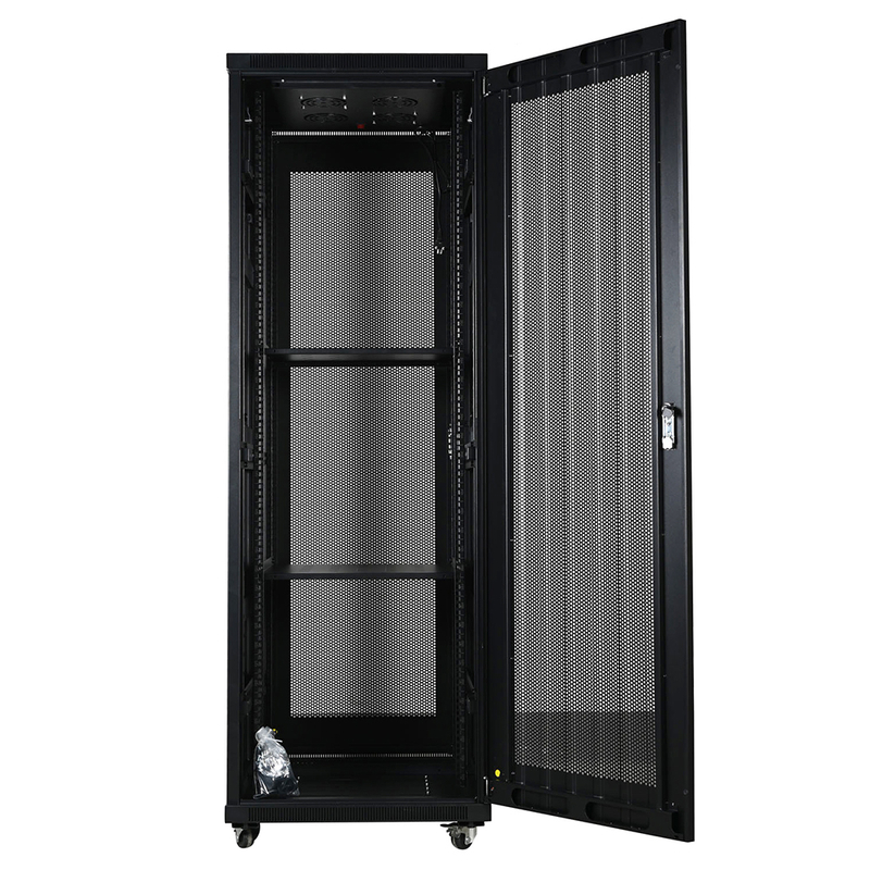 42u 19 inch flat wave perforated Server Rack Cabinet from China ...