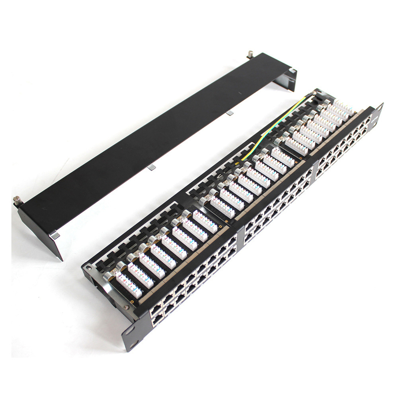 Cat6A FTP 48Port Patch Panel 1U from China manufacturer - WebiTelecomms structured cabling