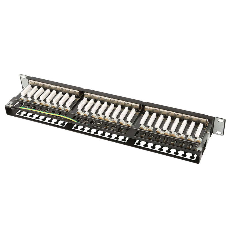 Cat6A FTP 48Port Patch Panel 1U from China manufacturer - WebiTelecomms structured cabling