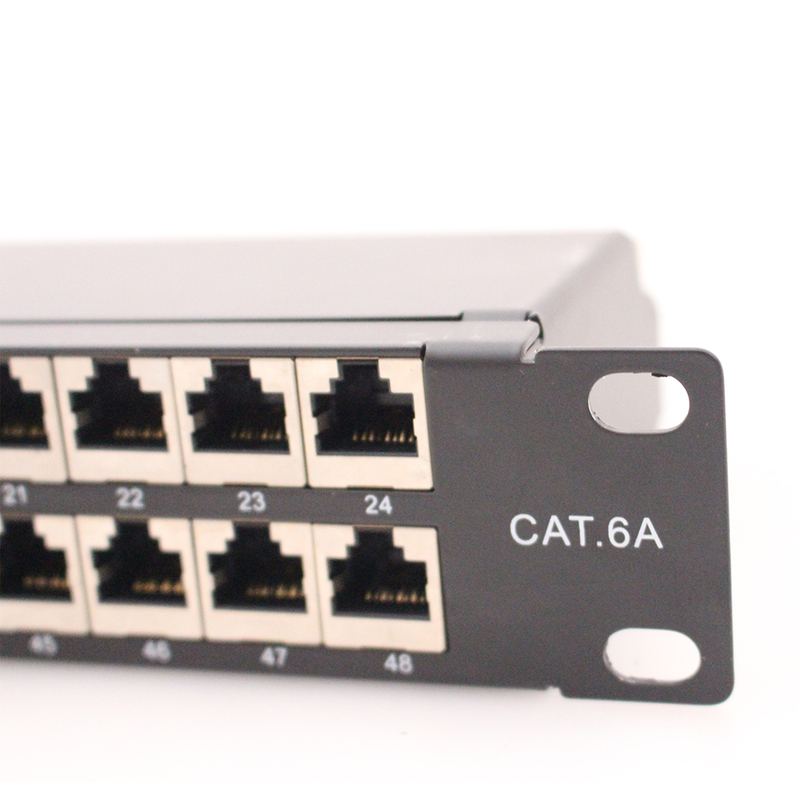 Cat6A FTP 48Port Patch Panel 1U from China manufacturer - WebiTelecomms structured cabling