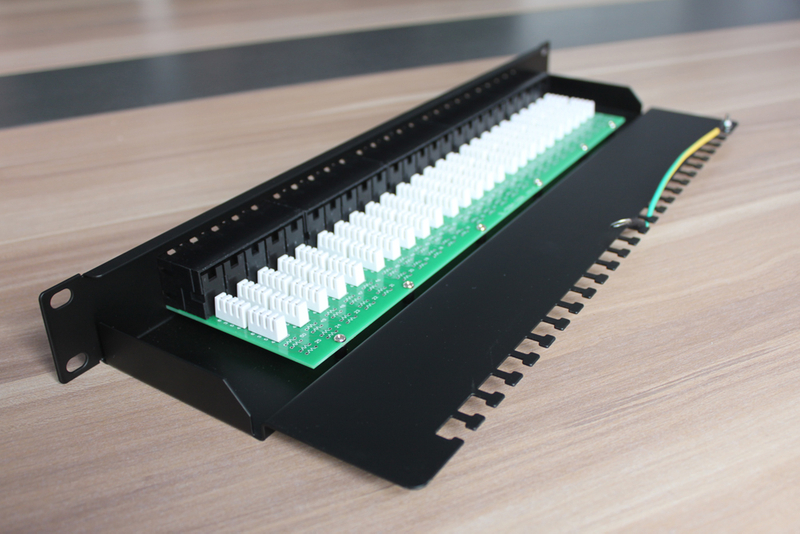 Cat3 UTP 50 Port Voice Patch Panel from China manufacturer - WebiTelecomms structured cabling